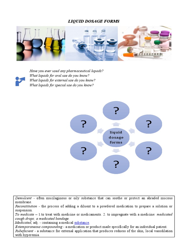Liquid Dosage Forms-76382 | PDF | Emulsion | Topical Medication