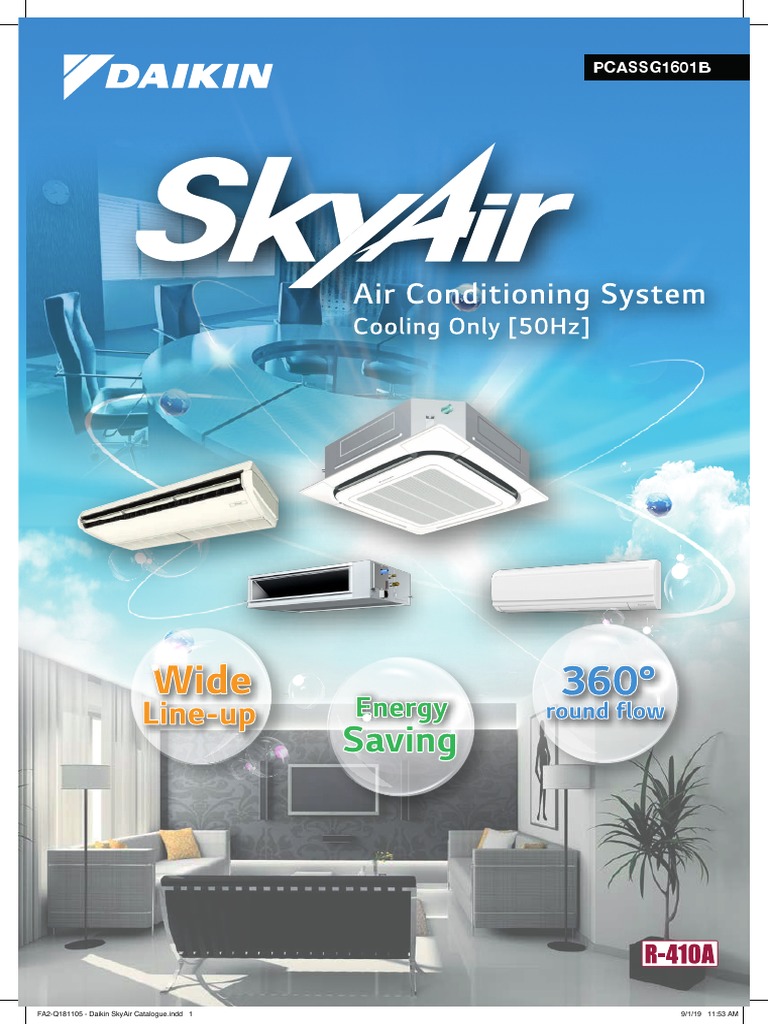 DaikinSkyAir (Inverter) Catalogue PDF | PDF | Air Conditioning ...