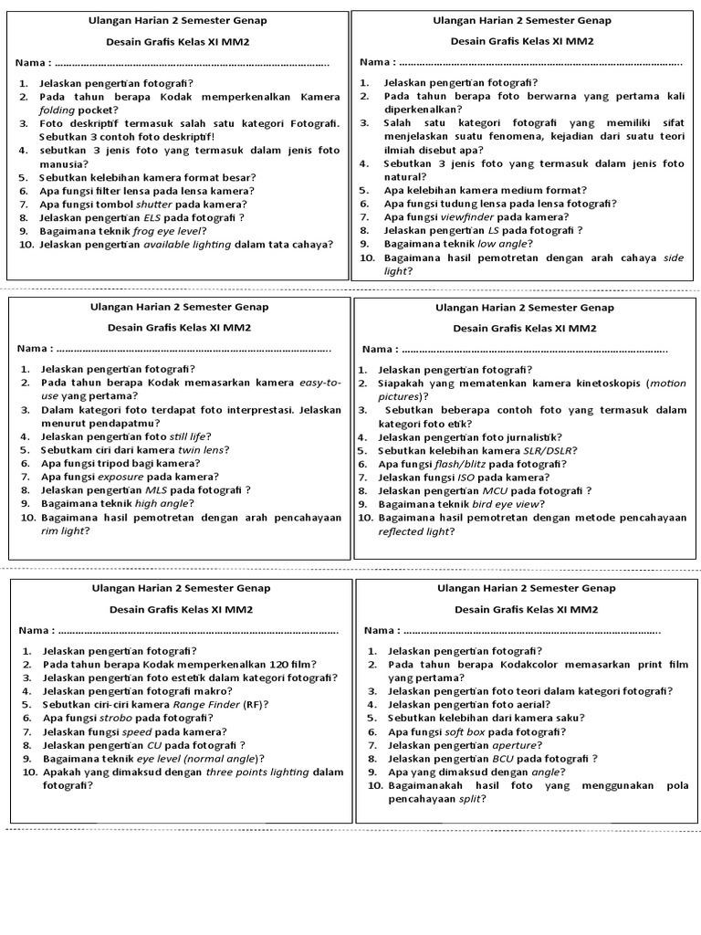 DGP Ximm Genap | PDF