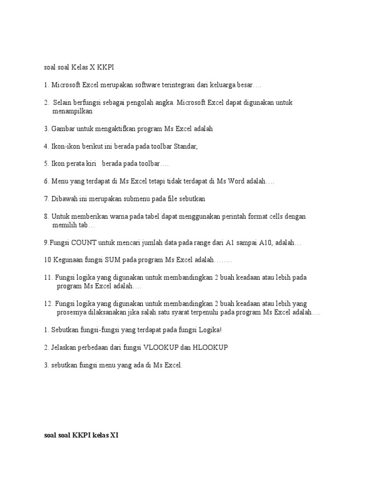 Kkpi Kelas X Dan XI Essay | PDF