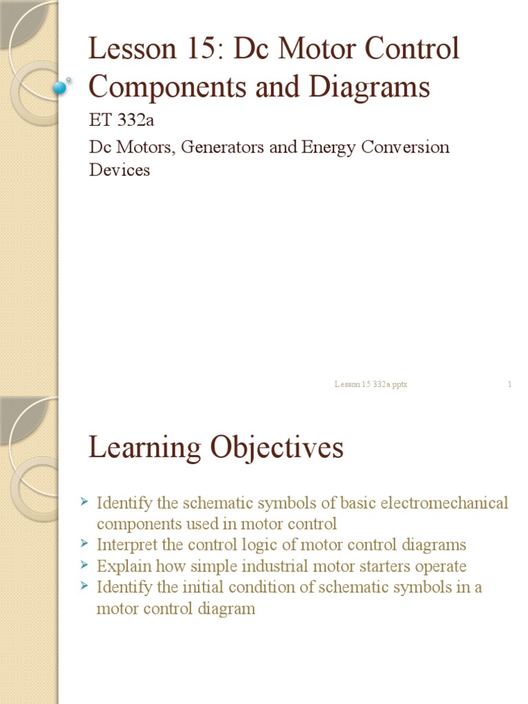 15 DC Motor Control Components and Diagrams - PPSX | PDF | Relay | Electric Motor