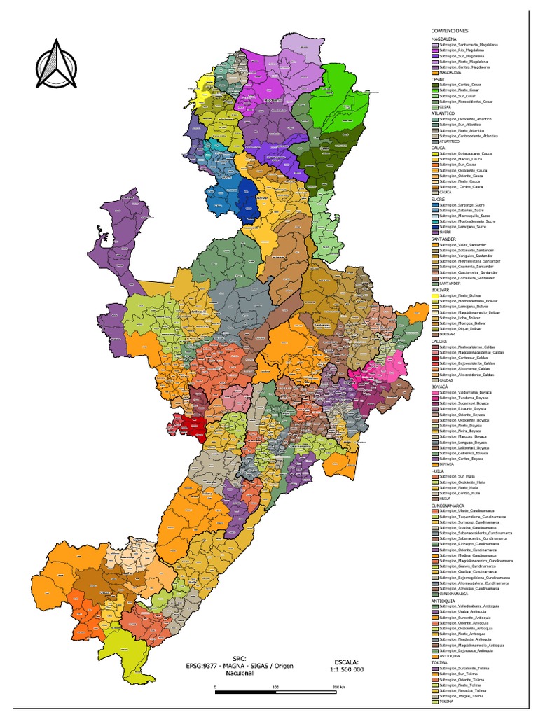 Mapa Subregiones | PDF