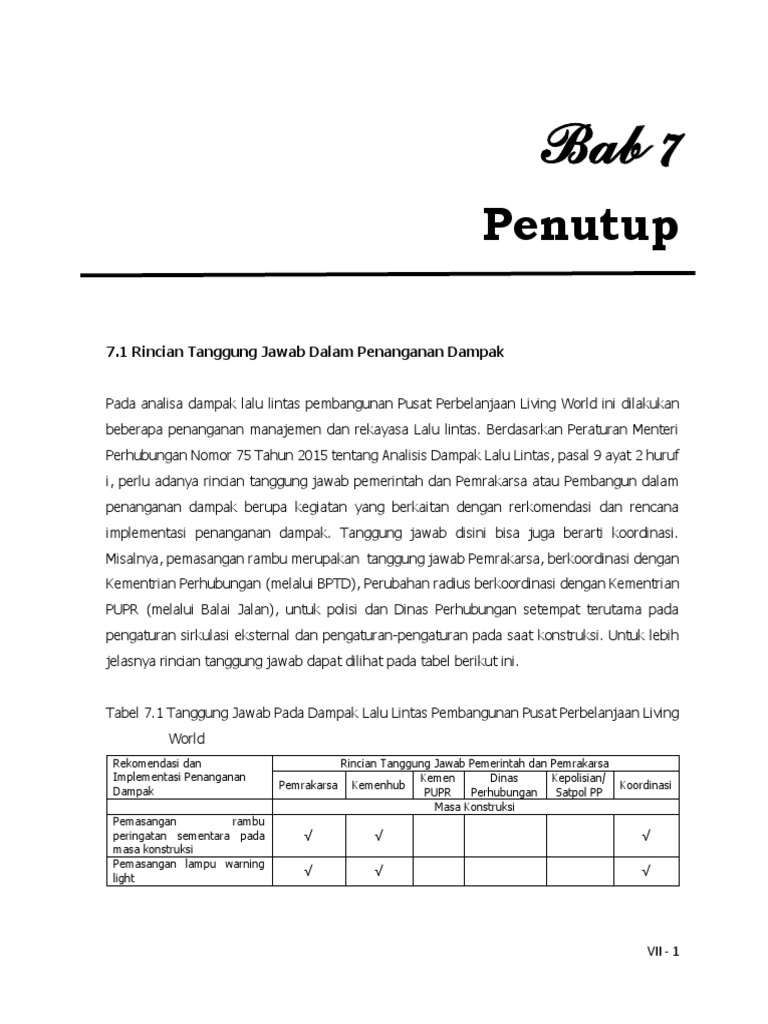 Bab 7 Penutup | PDF
