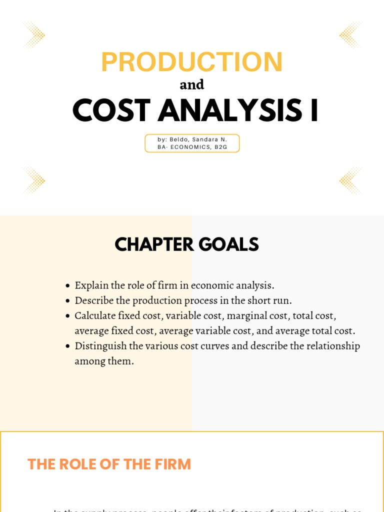 Cost Analysis for Economics Students | PDF | Marginal Cost | Average Cost