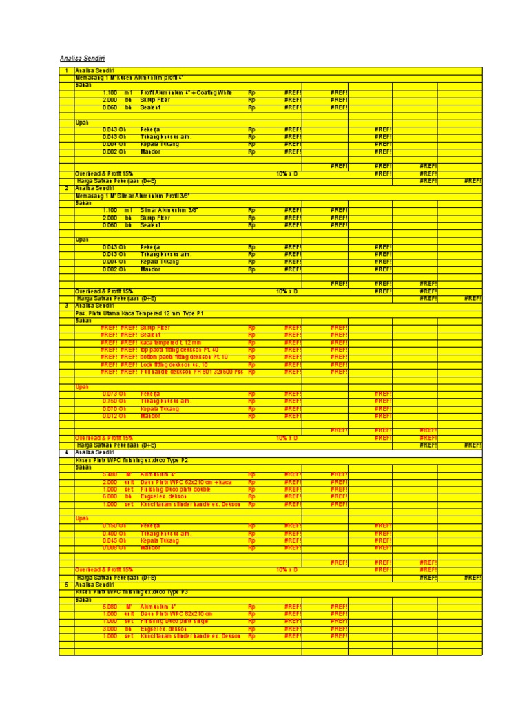 Rumus Pembesian | PDF | Aluminium | Sets Of Chemical Elements