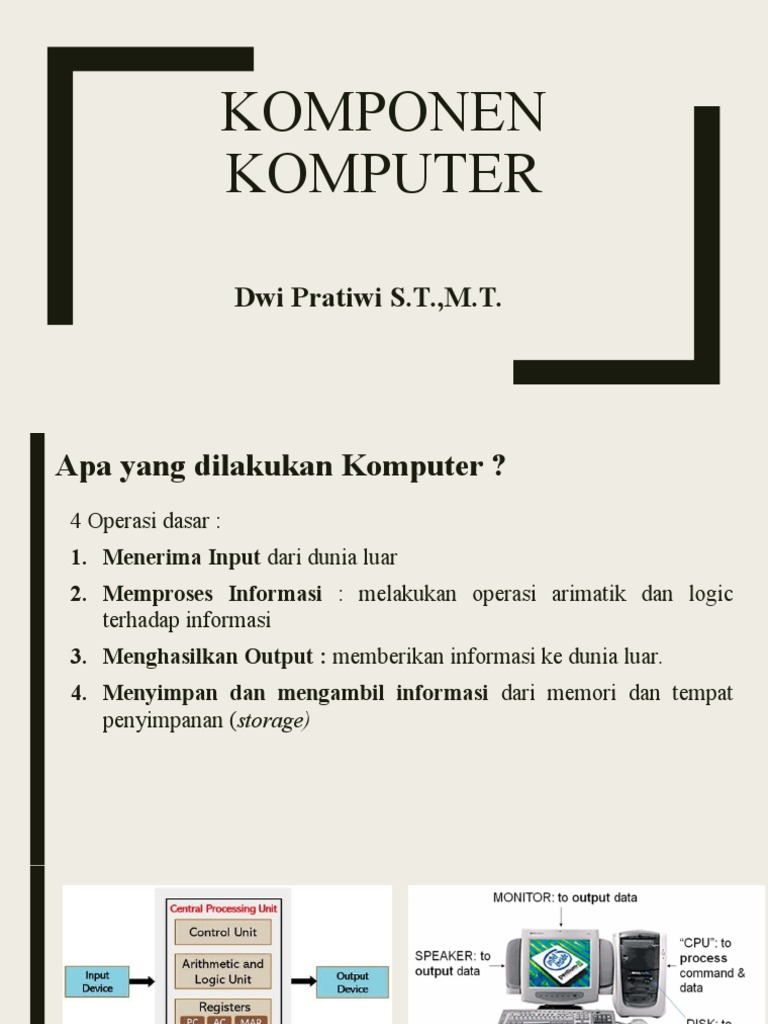 Komponen Komputer | PDF