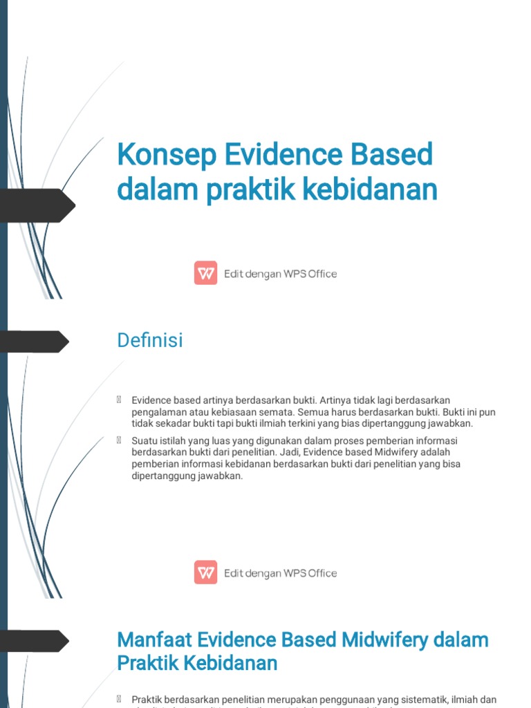 Konsep Evidence Based Dalam Praktik Kebidanan | PDF Konsep Evidence Based Dalam Praktik Kebidanan | PDF