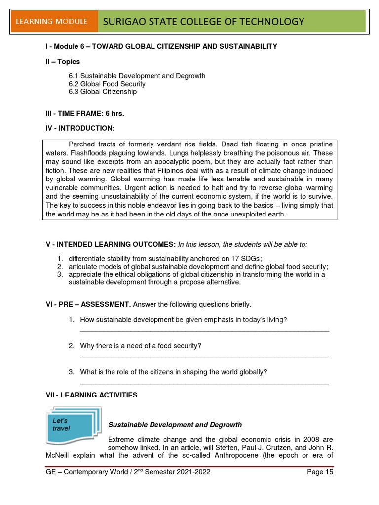 Toward Global Sustainability: Examining Topics Related to Sustainable ...