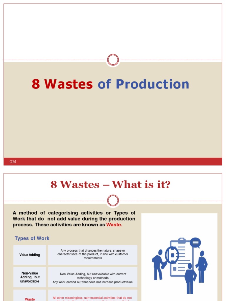 8 Wastes of Production | PDF | Inventory | Waste