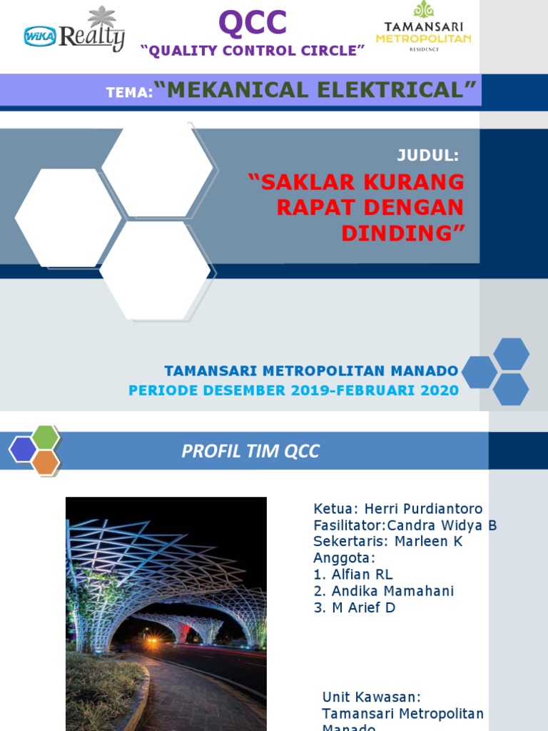 QCC 1 Saklar Kurang Rapat Dengan Dinding TMM KB | PDF