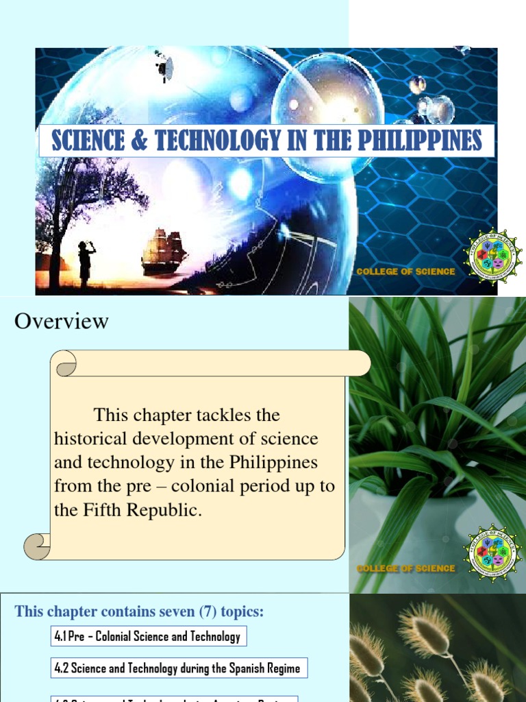 Chapter 4 Science and Technology in The Philippines | PDF | Philippines | Corazon Aquino