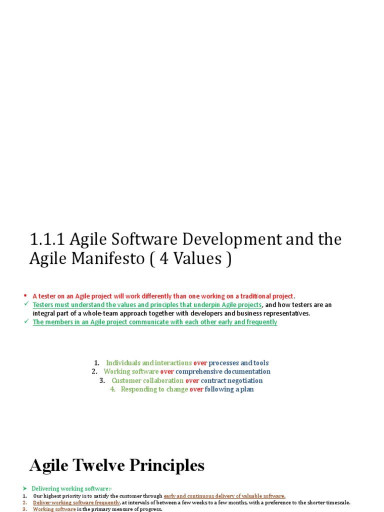 Agile Development: Values and Practices | PDF | Scrum (Software Development) | Agile Software ...