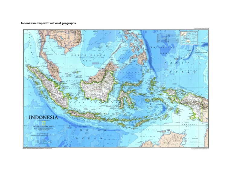 Indonesian Map With National Geographic | PDF