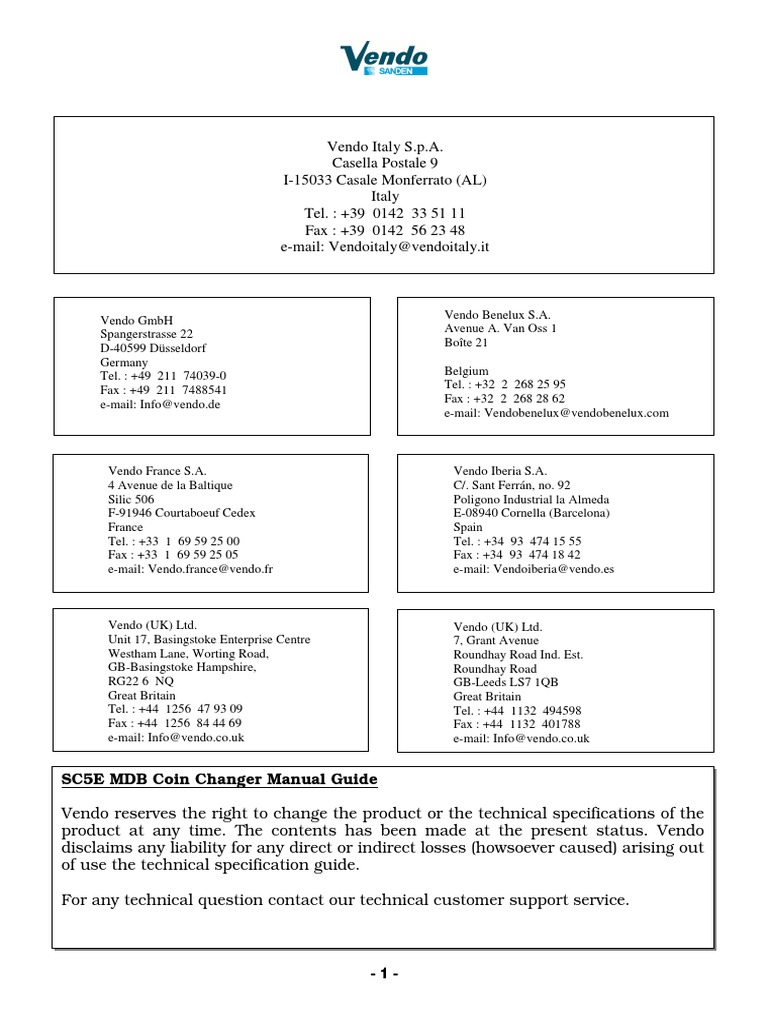 Service Manual SC5E MDB PDF | PDF | Manufactured Goods
