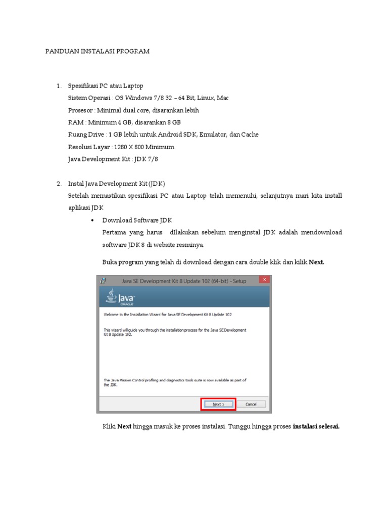 Panduan Instalasi Program | PDF