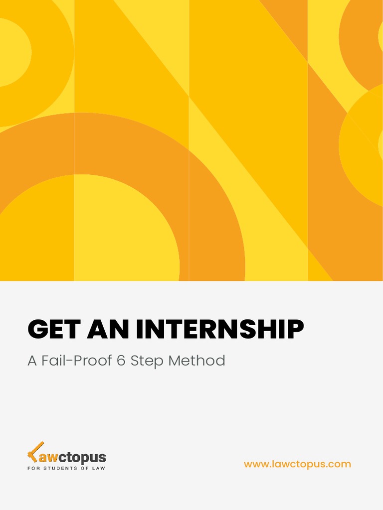 Law Student Internship Guide | PDF
