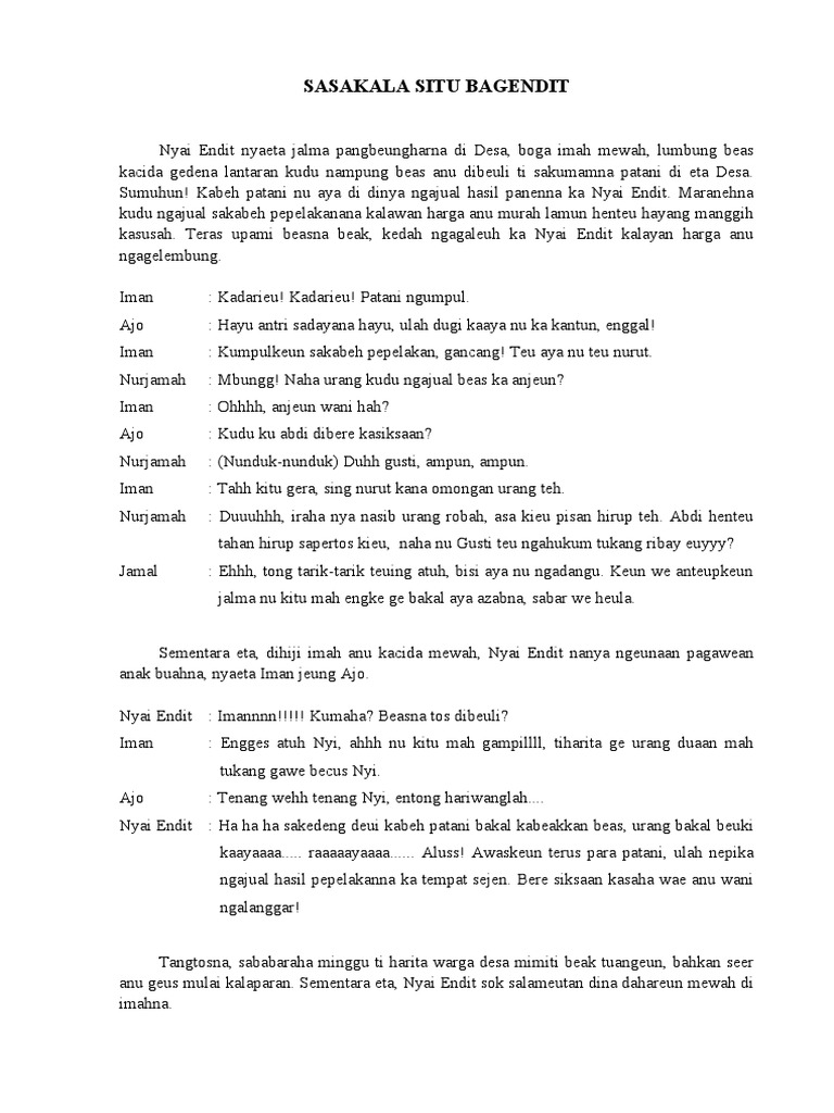 Uprak Bahasa Sunda | PDF