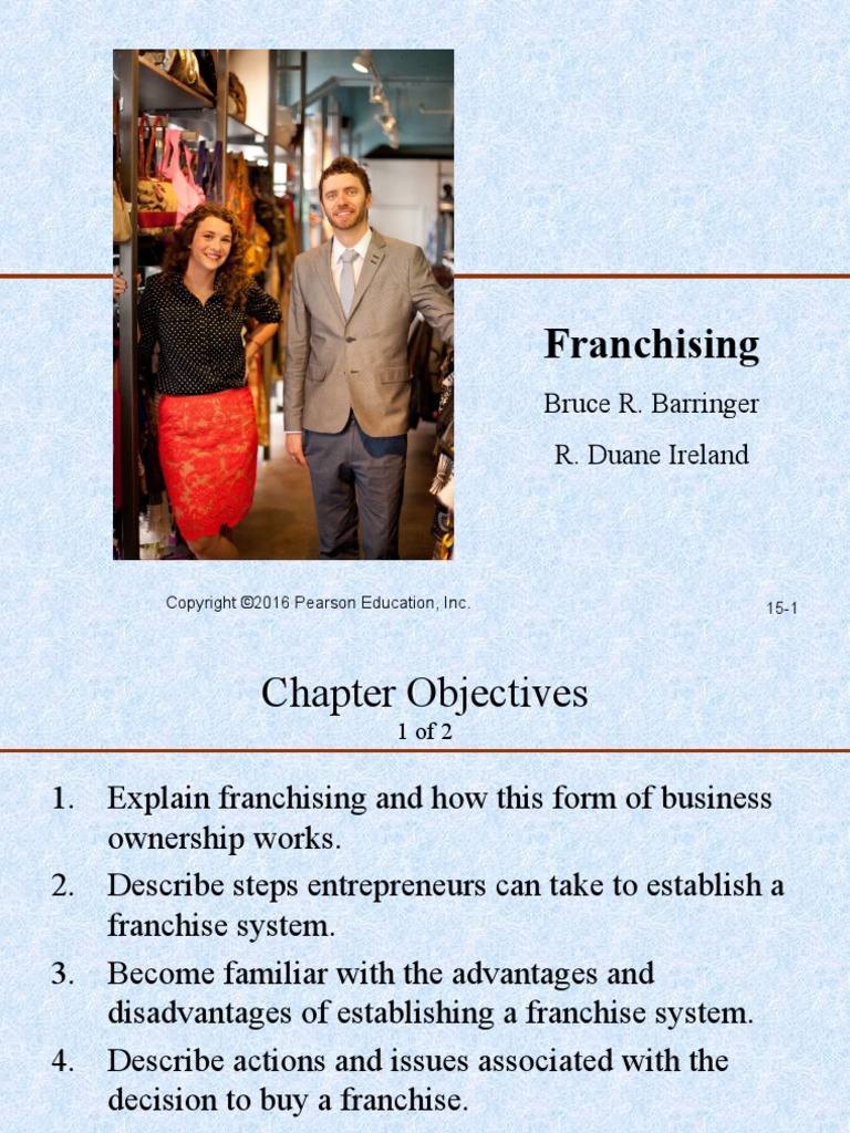 Barringer Chapter15 Franchising | PDF | Franchising | Business