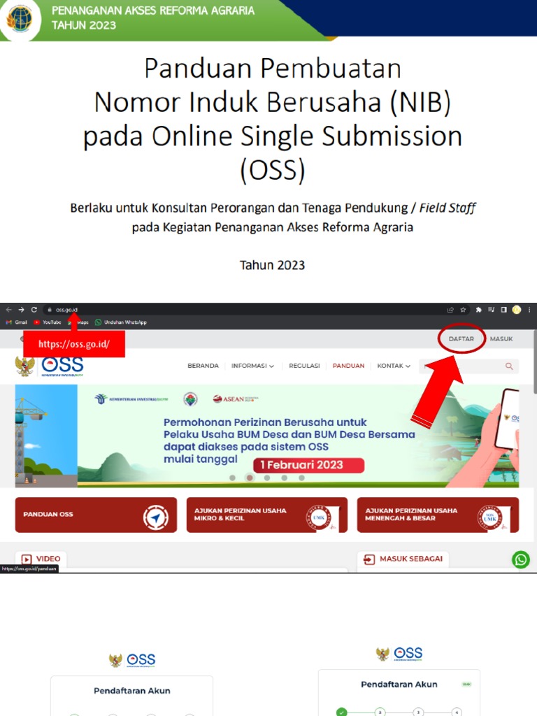Alur Pendaftaran Akun OSS Dan Perubahan.r PDF | PDF