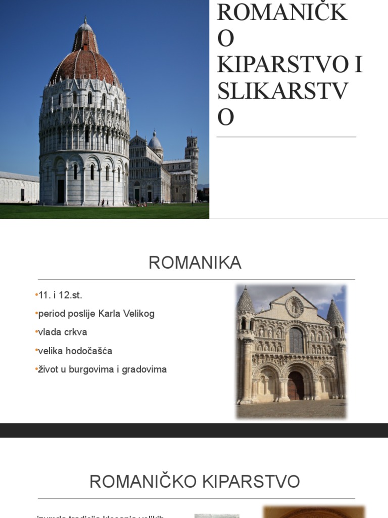 Romaničko Kiparstvo I Slikarstvo | PDF