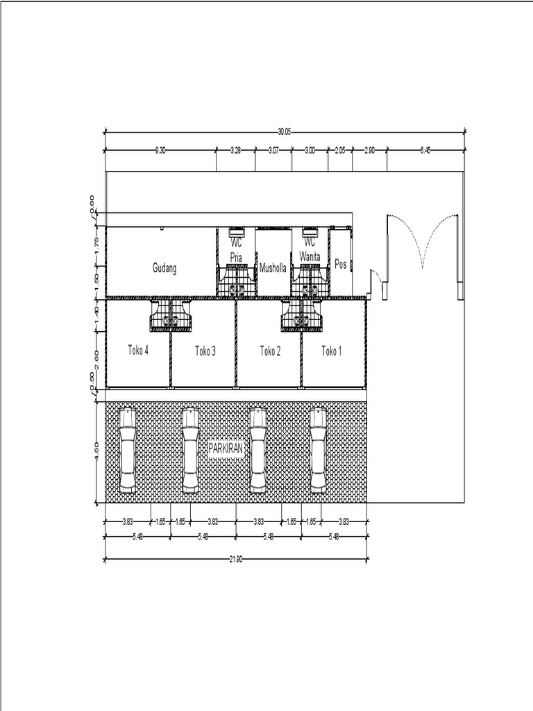 Denah Layout Gudang dan Toko | PDF