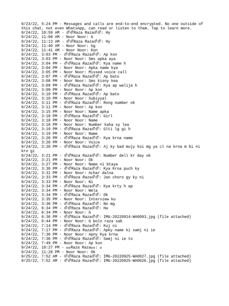 WhatsApp Chat With Noor Noor | PDF