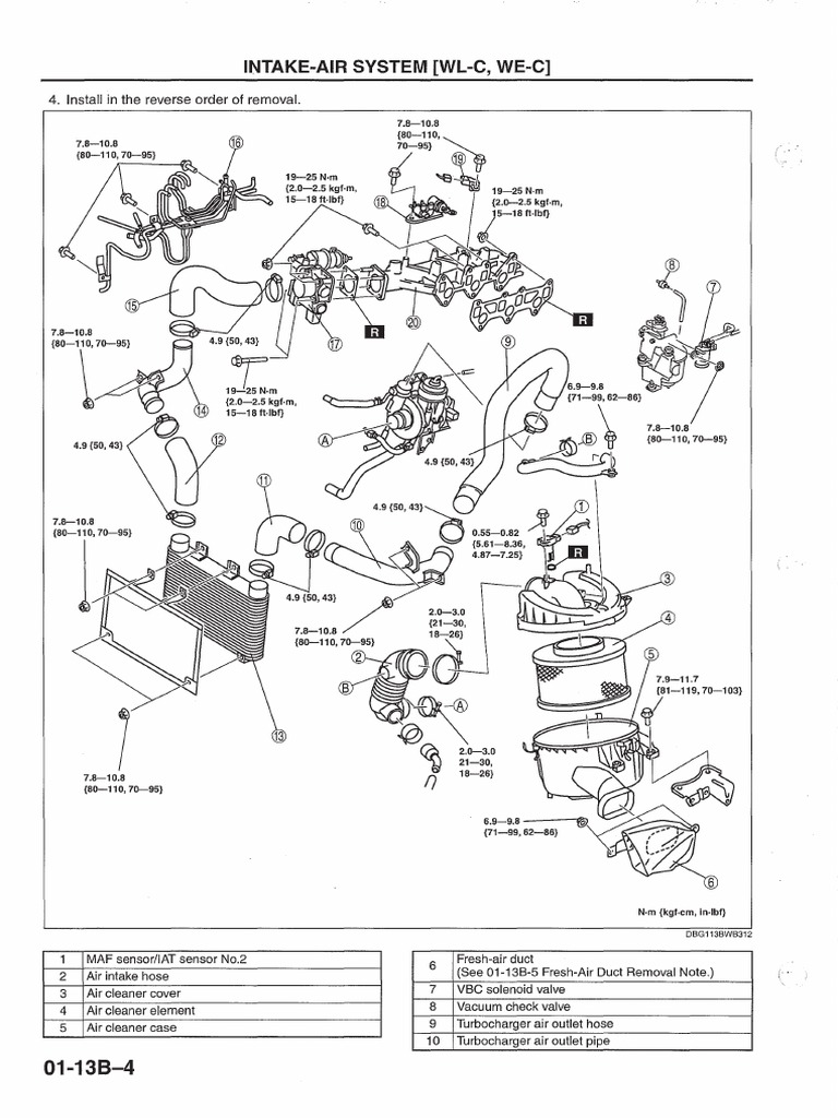 Air Intake System Diagram | PDF