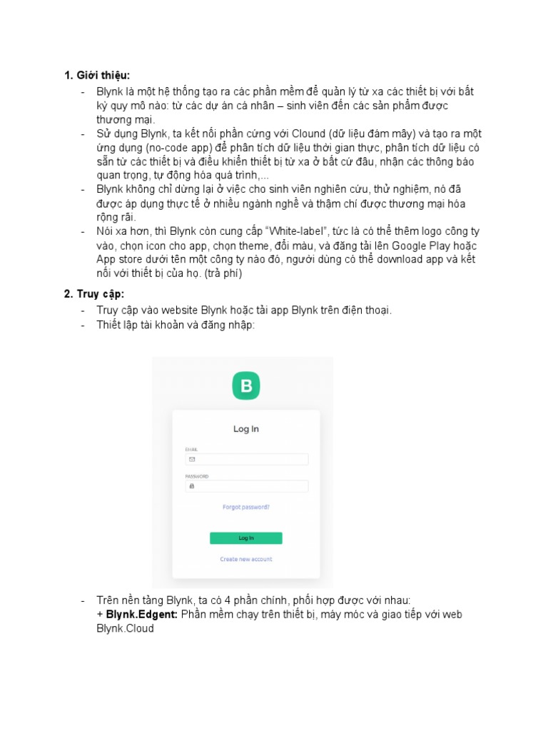Introduction of Blynk | PDF