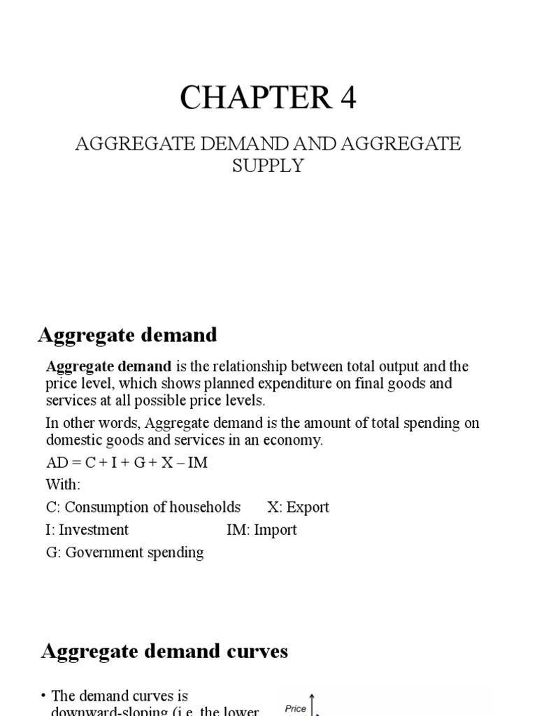 Chapter 4 Aggregate Demand and Aggregate Supply | PDF | Supply ...
