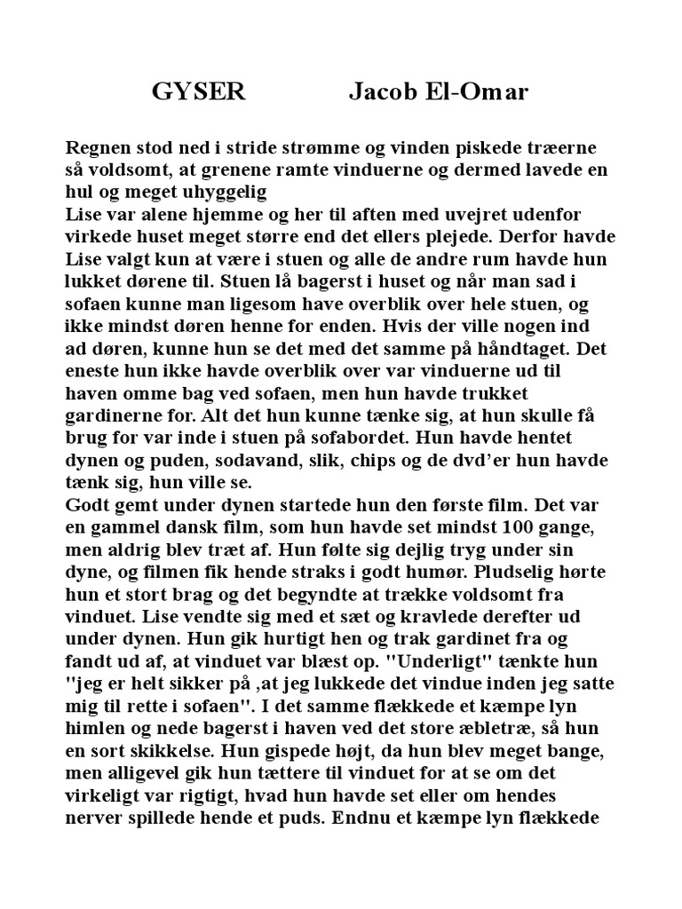 Gyser Historie | PDF