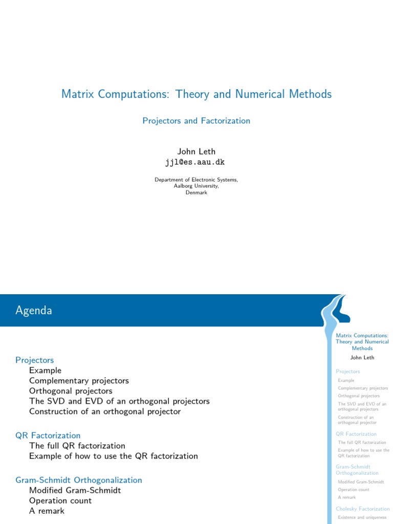 L2 - Slides PDF | PDF | Matrix (Mathematics) | Computational Science L2 - Slides PDF | PDF | Matrix (Mathematics) | Computational Science