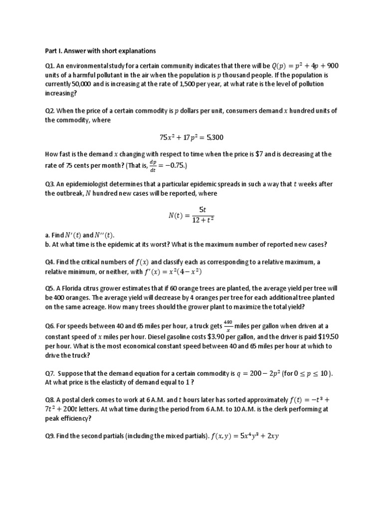 Exercise | PDF | Demand | Demand Curve