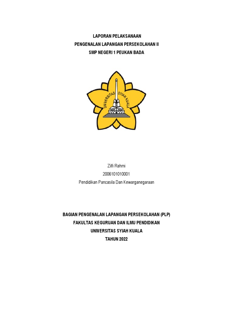 Zilfi Rahmi - 2006101010001 - Laporan Akhir PLP 2 | PDF