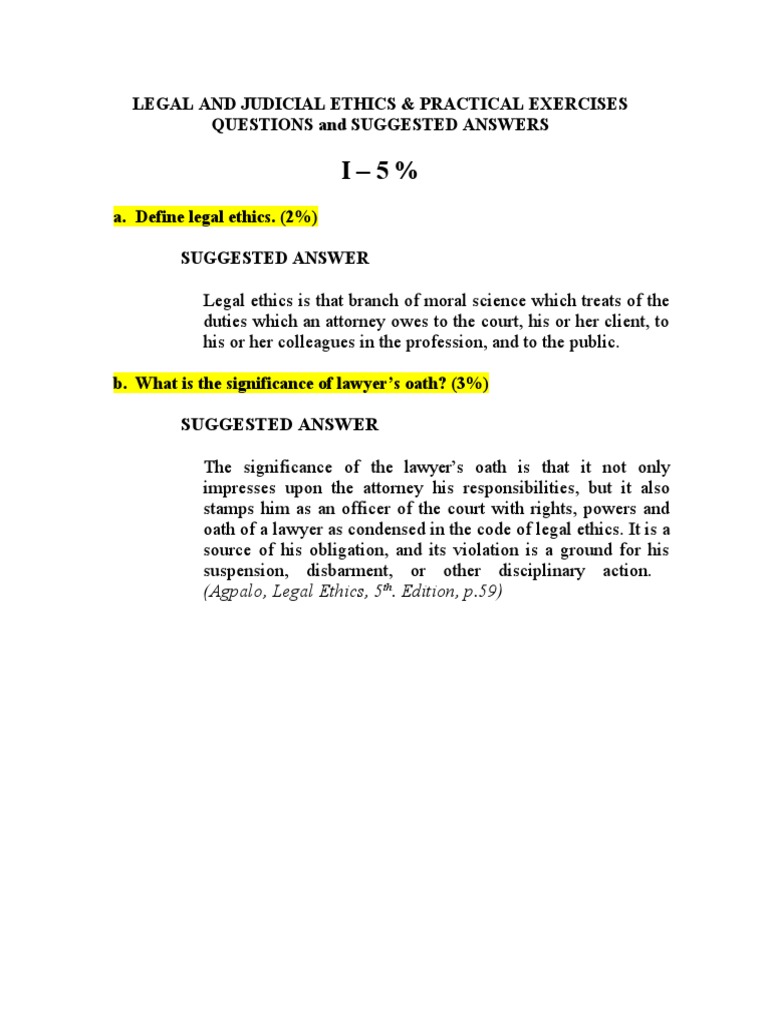 Legal Ethics and Lawyer's Oath Explained | PDF | Lawyer | Attorney's Fee