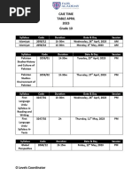 MayJune 2023 CSEC Timetable | PDF