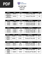 Study Timetable For Class 11 | PDF