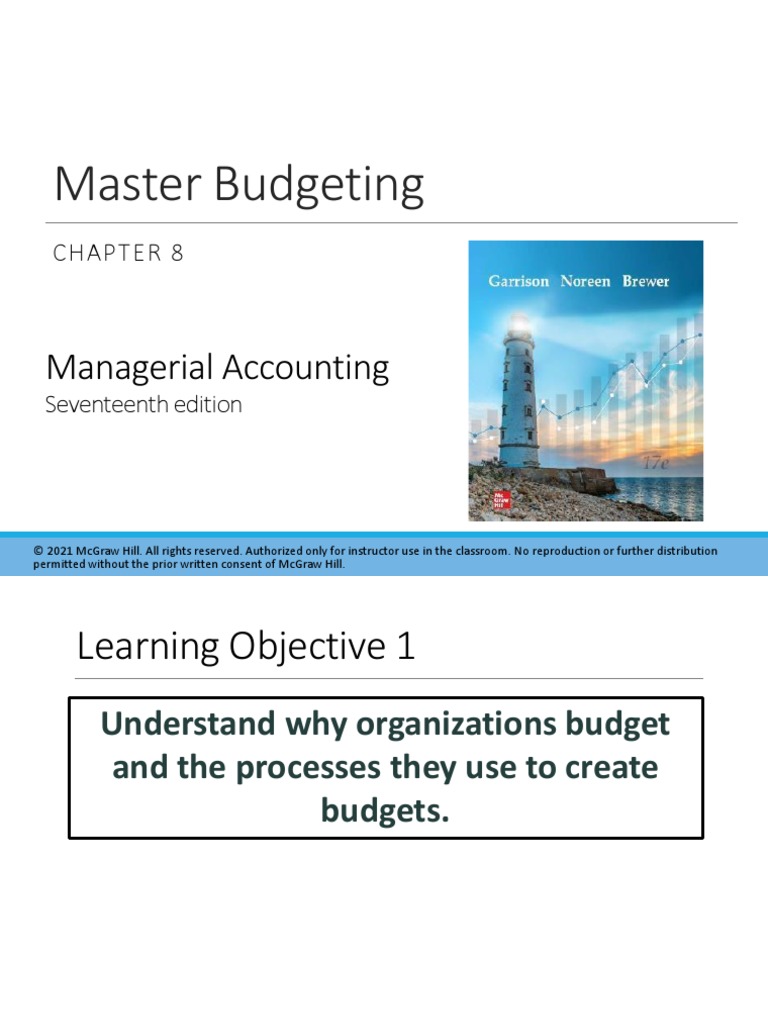 8 Budgeting PDF | PDF | Cost Of Goods Sold | Financial Accounting