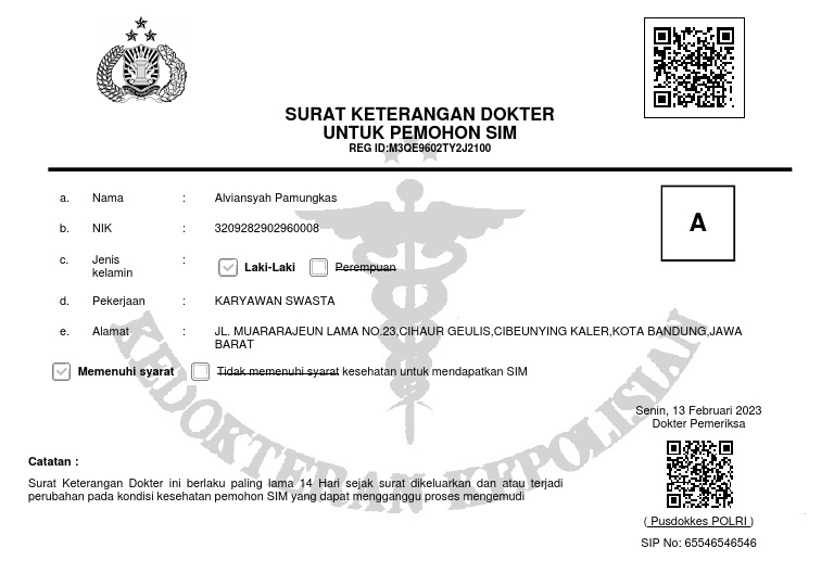 Tes Kesehatan Sim - Perumperindo.co.id
