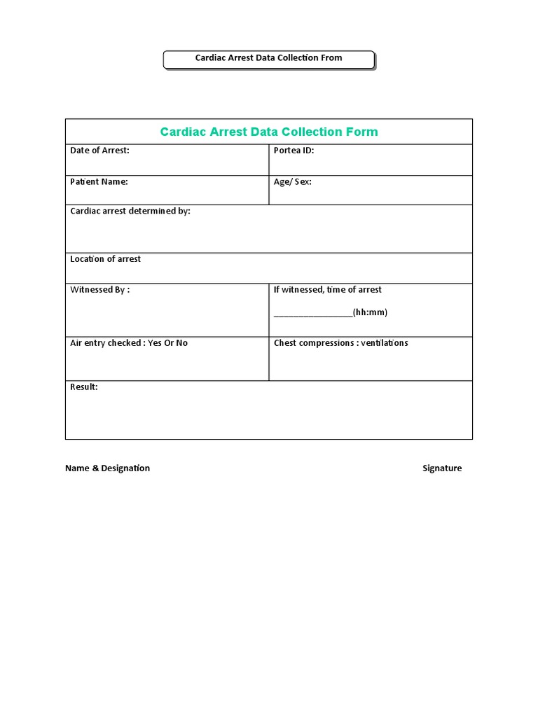 CPR Reporting Form | PDF | Cardiopulmonary Resuscitation | Physiology