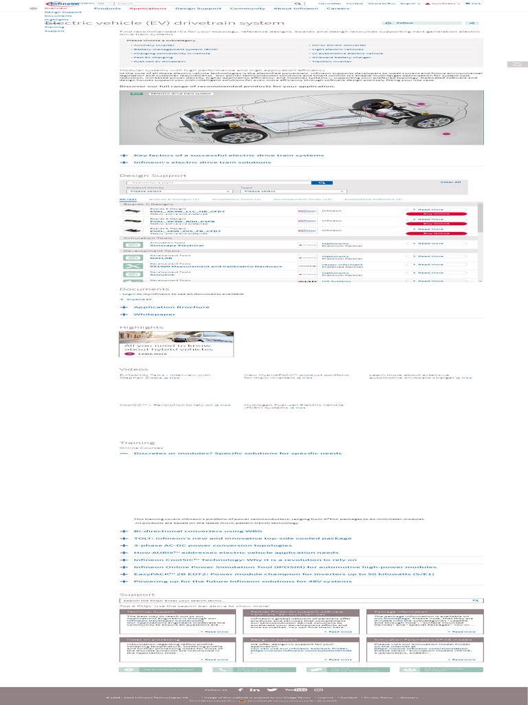 Electric Vehicle (EV) Drivetrain System - Infineon Technologies | PDF | Electric Vehicle ...