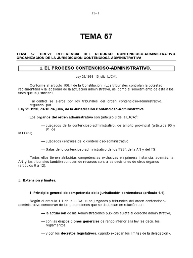 Tema 57 | PDF | Judicaturas | Jurisdicción