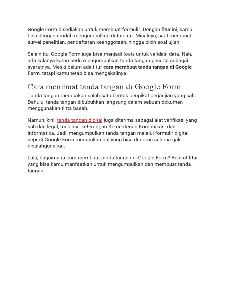 Cara Membuat Tanda Tangan Di Google Form: Form, Tetapi Kamu Tetap Bisa ...
