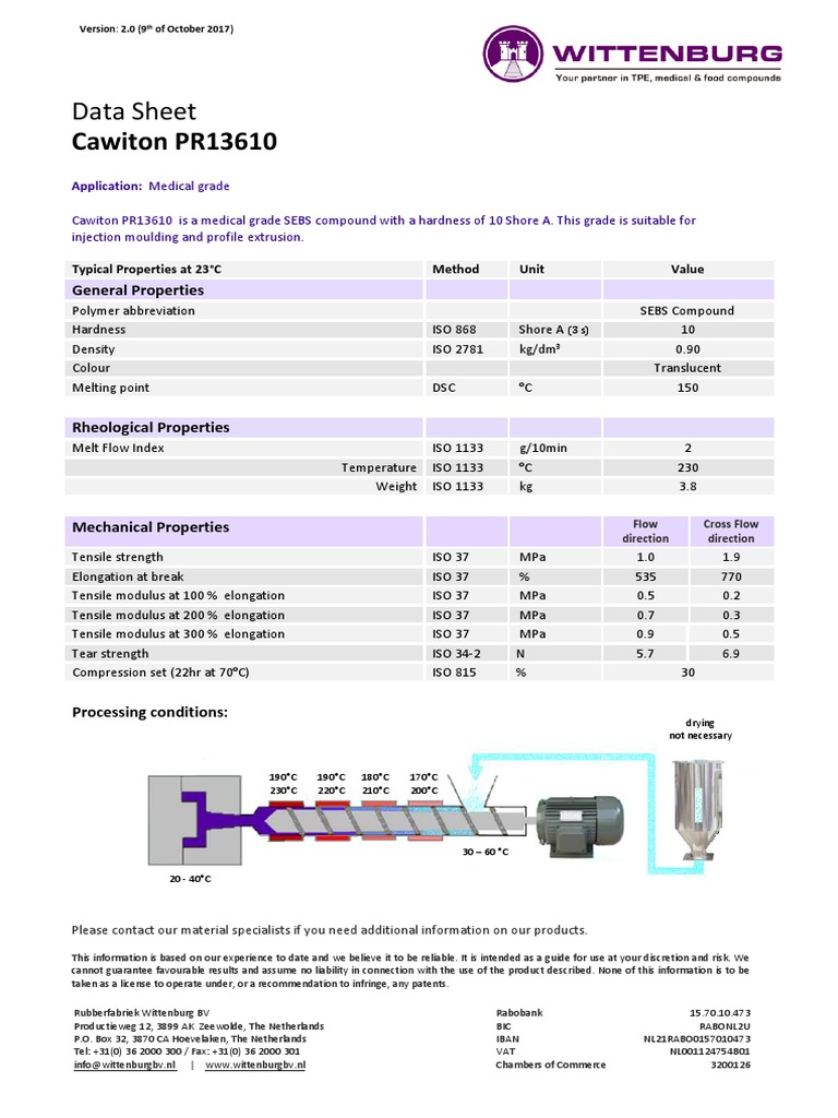 Datasheet Cawiton PR13610 - 002 | PDF | Pascal (Unit) | Applied And Interdisciplinary Physics