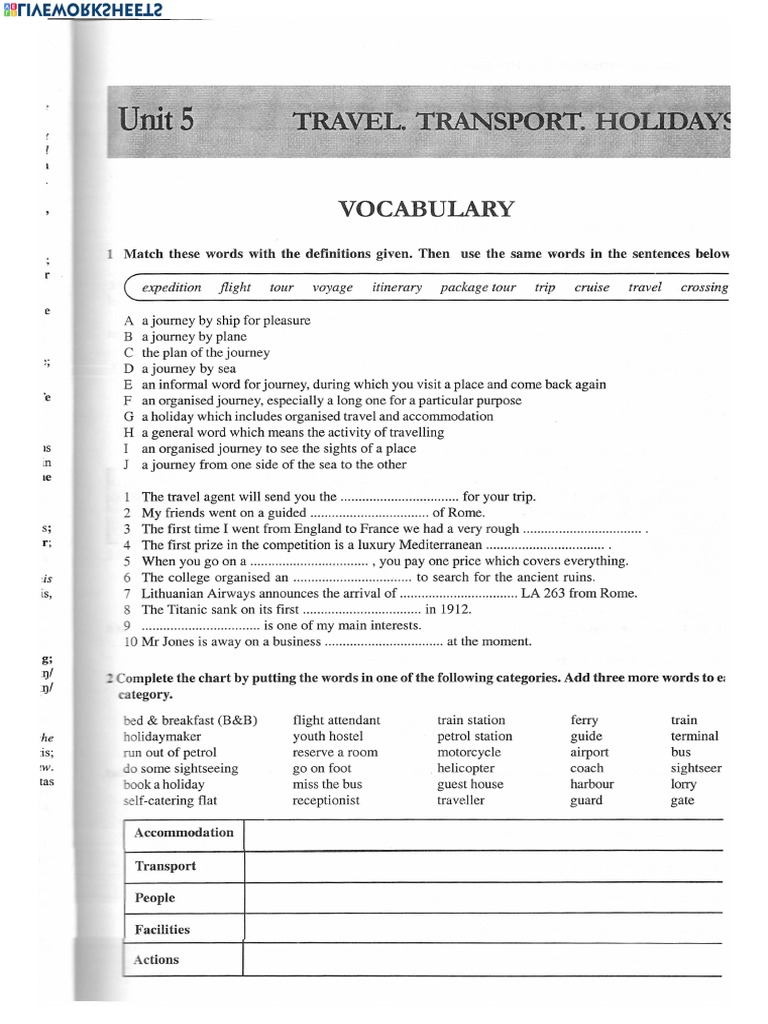 3a Travel and Transport PDF | PDF