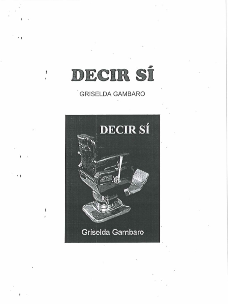 Griselda Gambaro - Decir Sí - Griselda Gambaro PDF | PDF