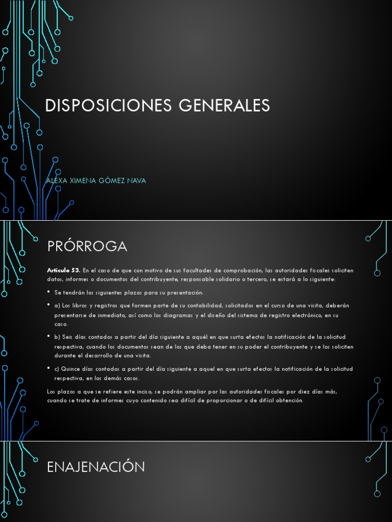 Disposiciones Generales | PDF | Agricultura
