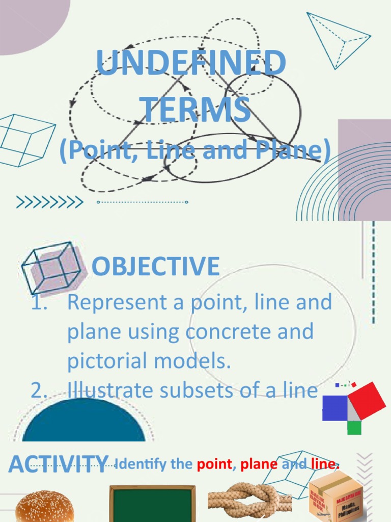 Lesson-2 - Undefined Term | PDF | Line (Geometry) | Euclid