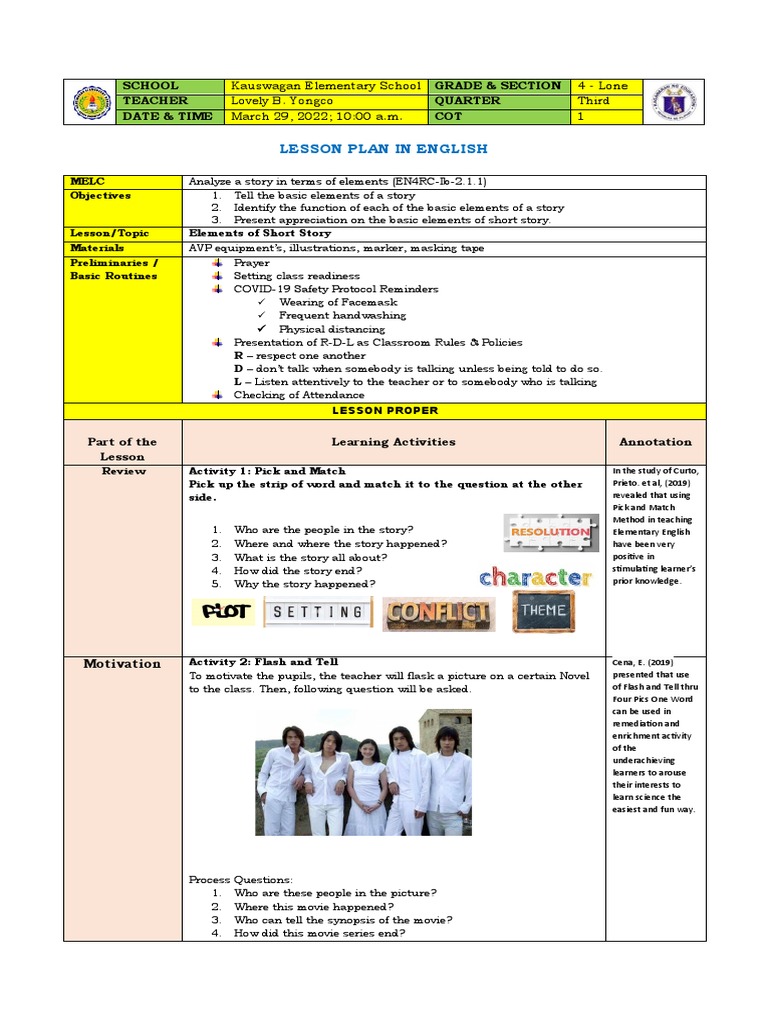 CO1-Lesson Plan | PDF | Learning | Teachers