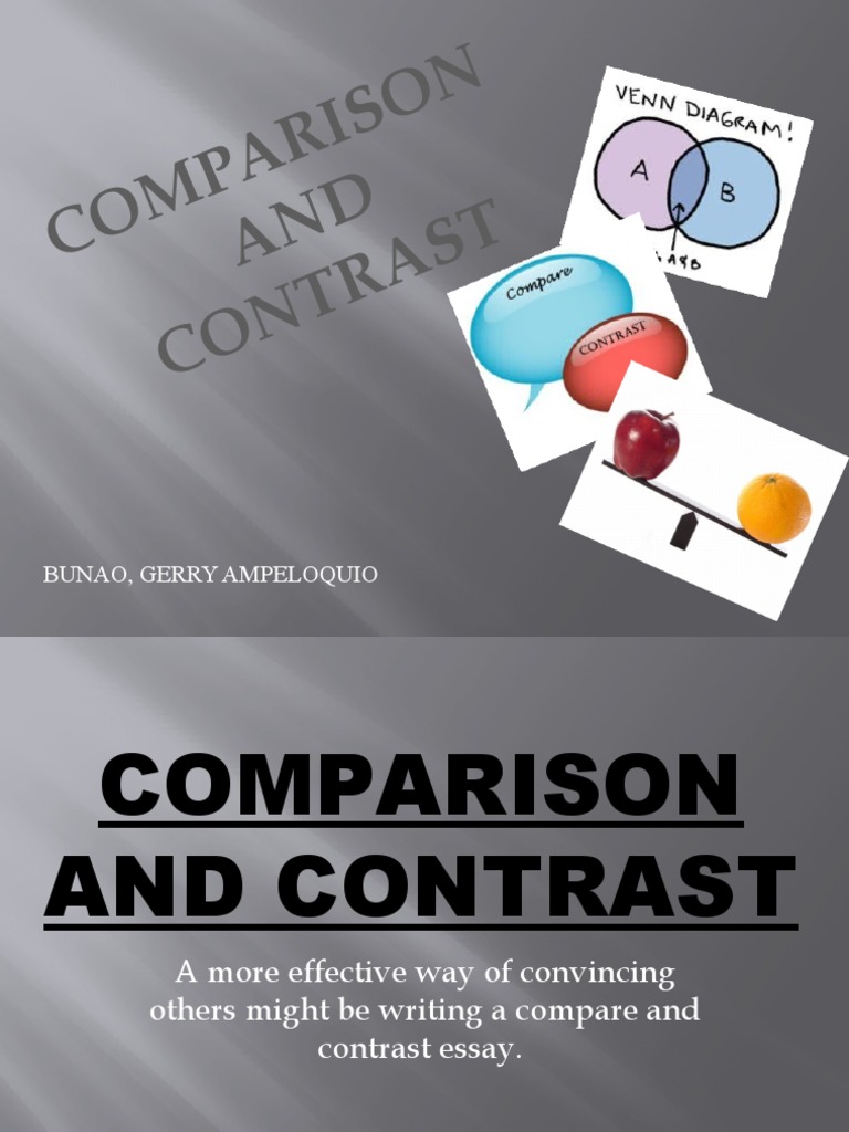 Comparing and Contrasting: A Guide to Crafting Effective Compare and ...