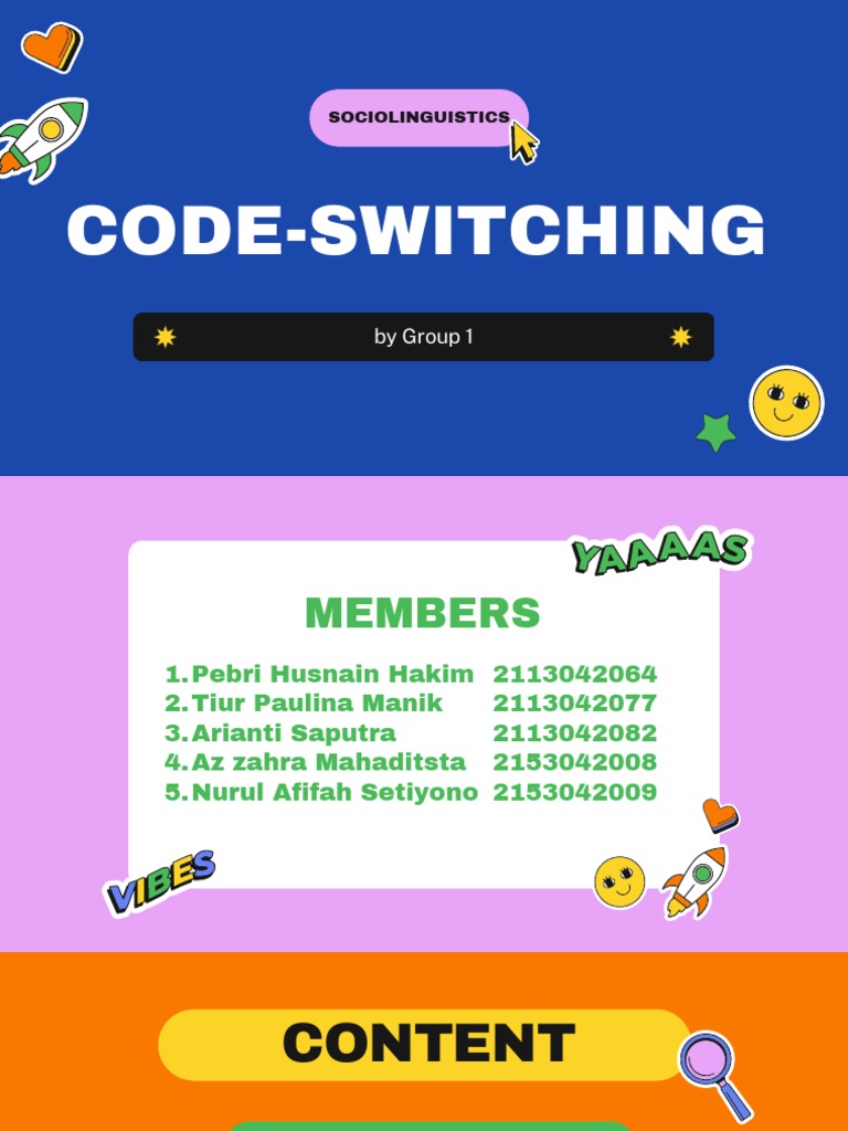 Group 1 (PPT) - Code-Switching | PDF